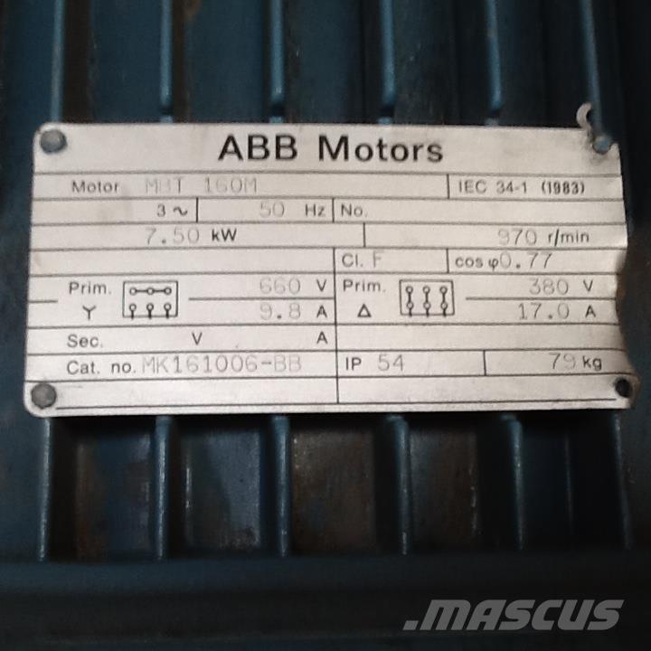 7,5 kW ABB MBT 160M E-Motor, Denmark - Used engines - Mascus Ireland